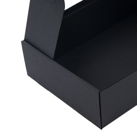 Black A4 Box with a Space for Company Logo | 305x215x85 mm | Superbox