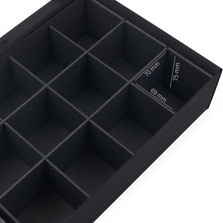 Black A4 Box with a Space for Company Logo | 305x215x85 mm | Superbox