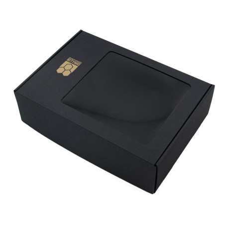 Black A4 Box with a Space for Company Logo | 305x215x85 mm | Superbox